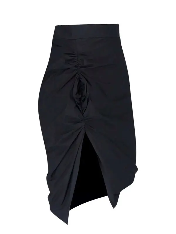 Ermanno Scervino Draped Midi Skirt - Black