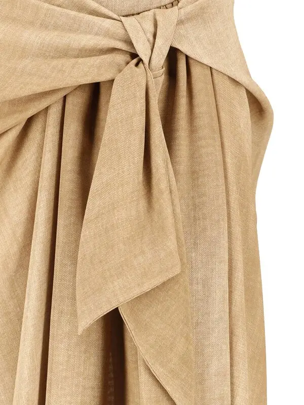 Ermanno Scervino Draped Midi Skirt