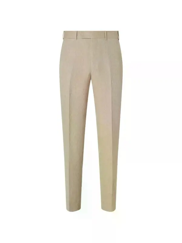 Zegna Lino Oasi Trousers - Neutrals
