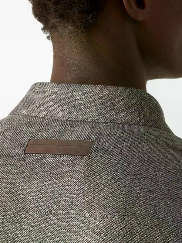 Zegna Cashmere Linen And Silk Overshirt - Brown