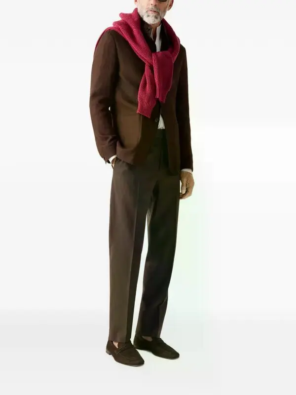 Zegna Elasticated Trousers - Brown