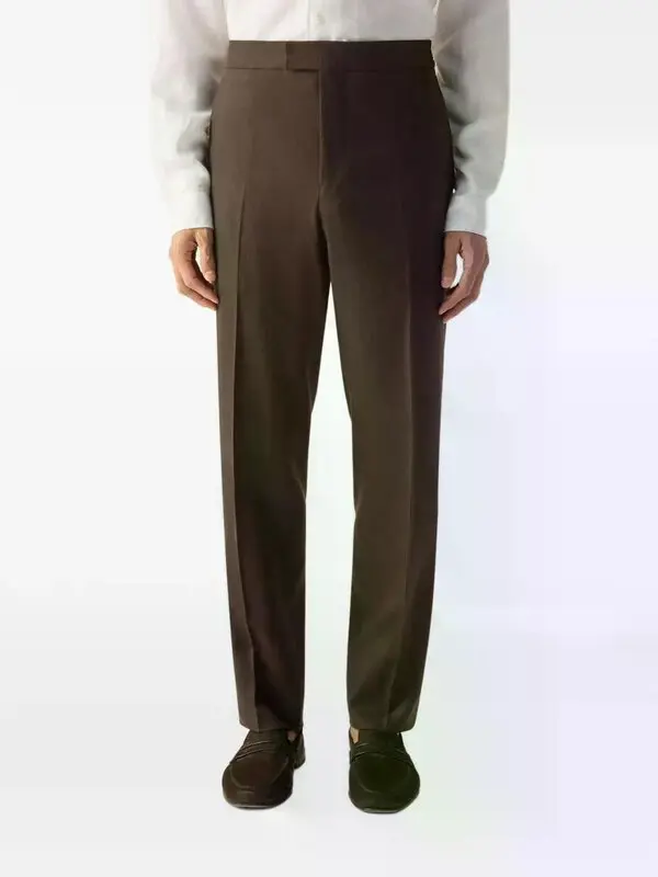 Zegna Elasticated Trousers - Brown