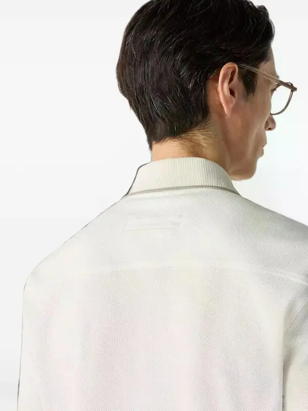 Zegna Cotton And Silk Polo Shirt