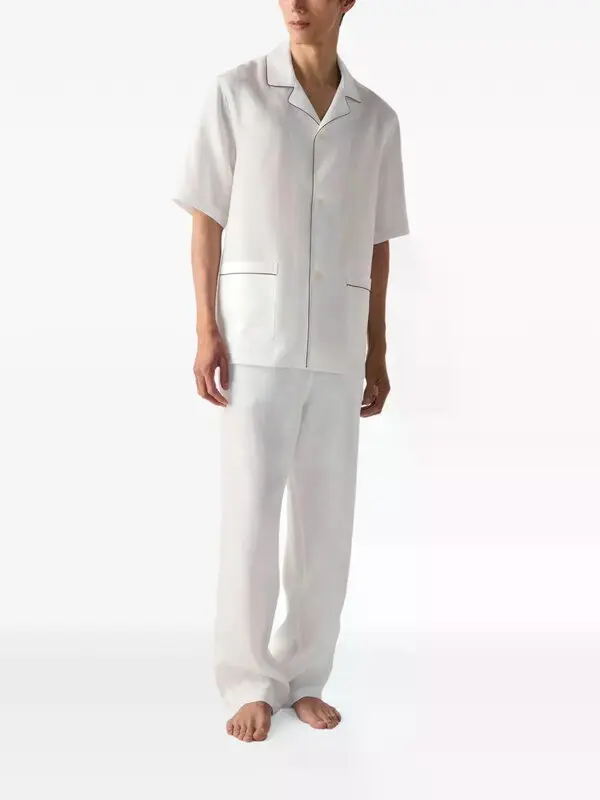 Zegna Piped Oasi Lino Pyjamas