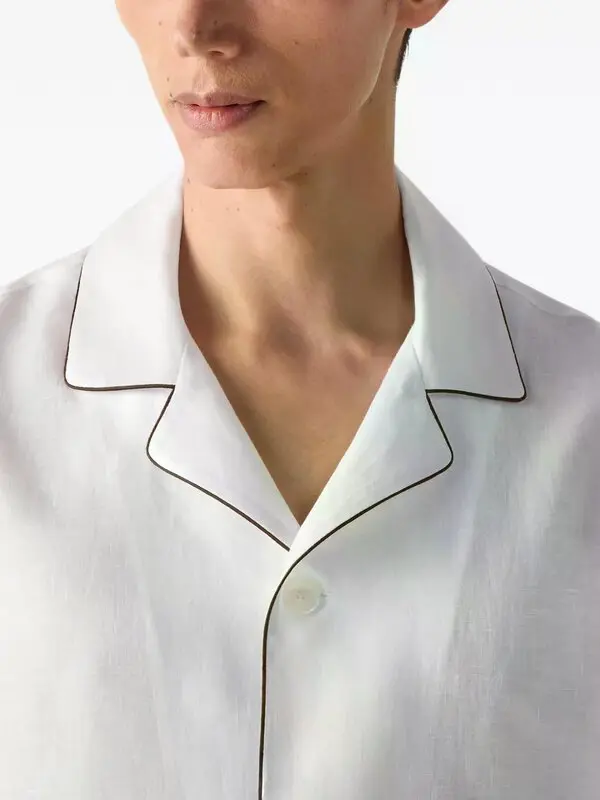 Zegna Piped Oasi Lino Pyjamas