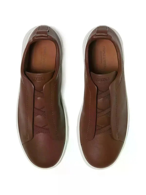 Zegna Triple Stitch™ Sneakers - Brown