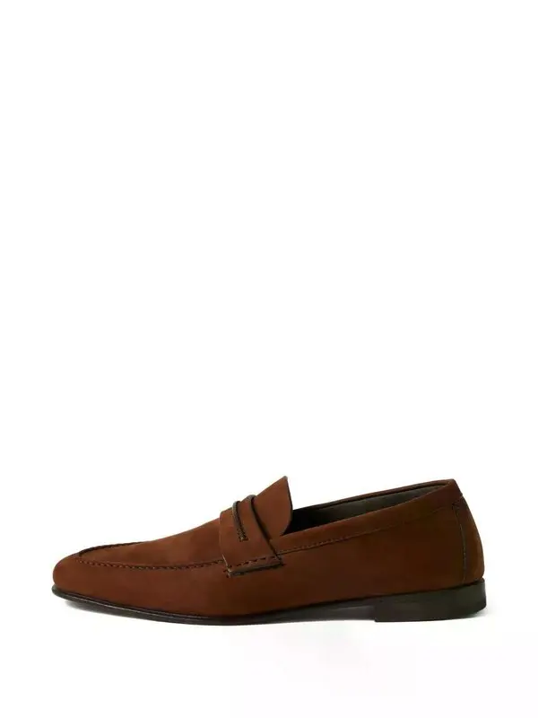 Zegna Leather Loafers - Brown