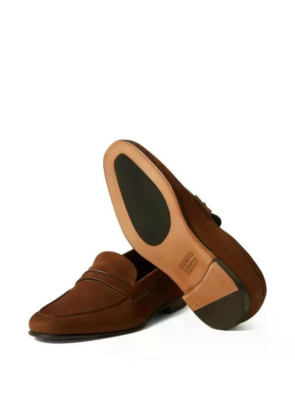 Zegna Leather Loafers - Brown