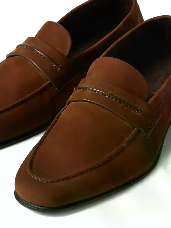 Zegna Leather Loafers - Brown