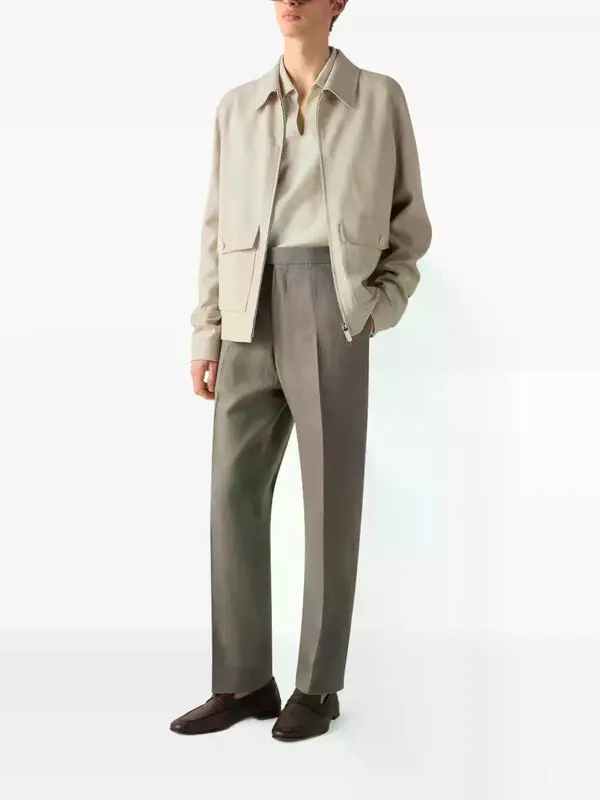 Zegna Oasi Lino Trousers - Grey