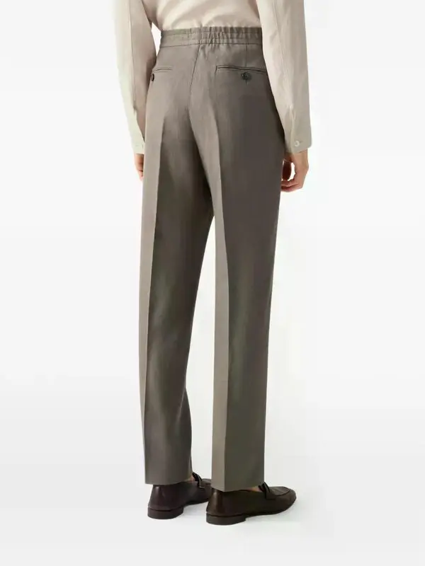 Zegna Oasi Lino Trousers - Grey