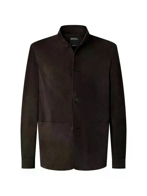 Zegna Oasi Stand-collar Jacket - Brown