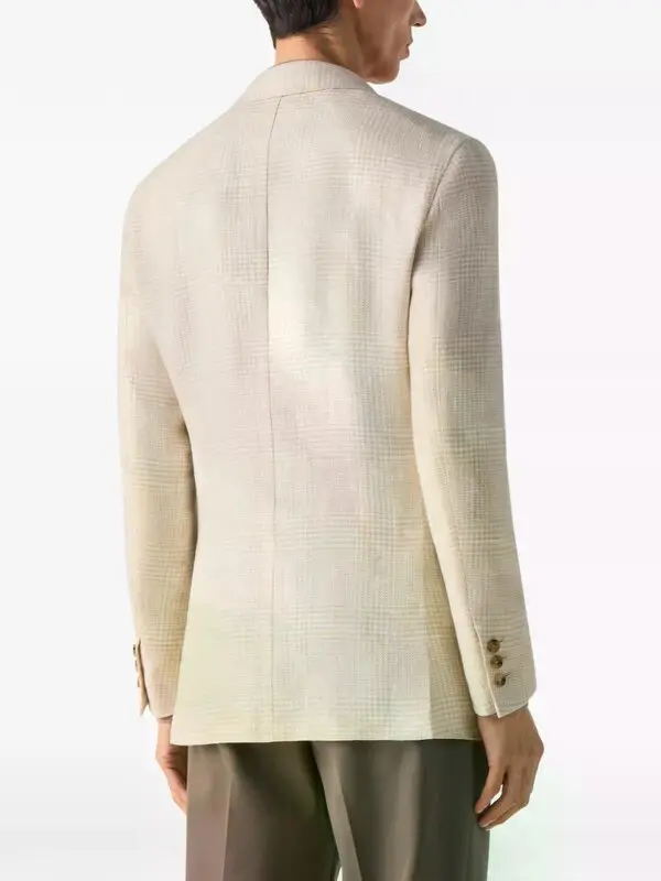 Zegna Crossover Linen Check Jacket
