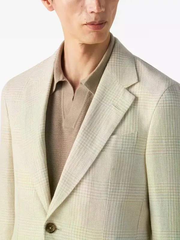 Zegna Crossover Linen Check Jacket