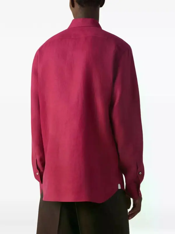 Zegna Oasi Lino Shirt - Red