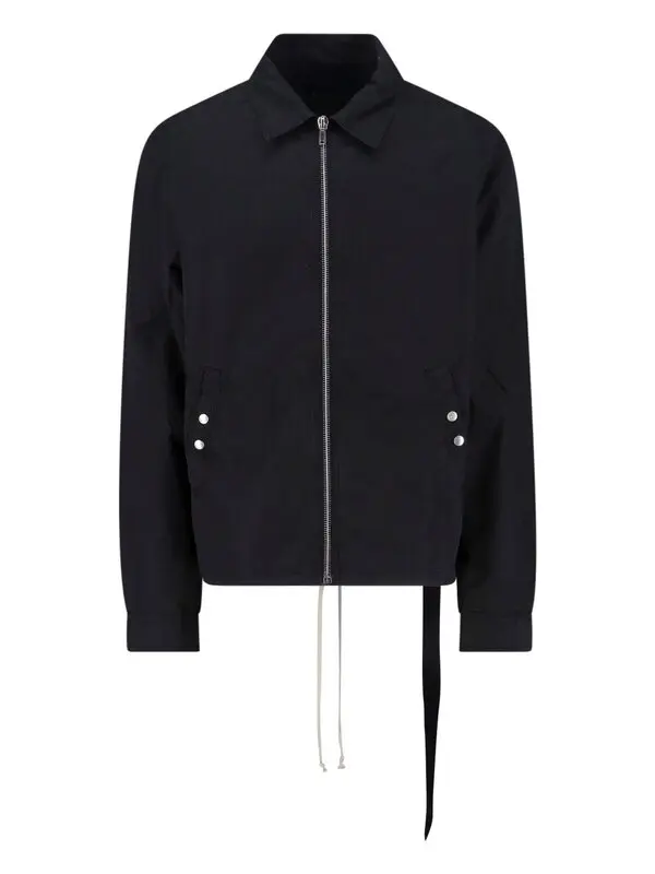 Stone Island Cotton Zip Jacket - Black