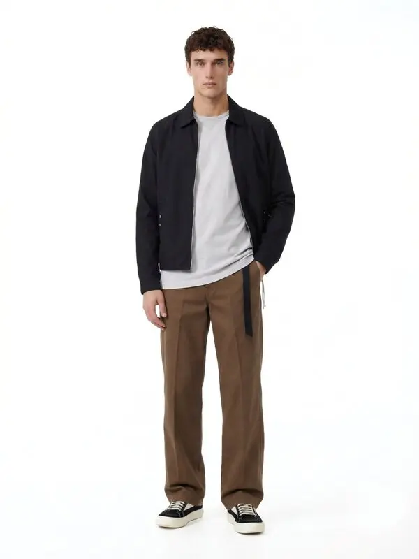Stone Island Cotton Zip Jacket - Black