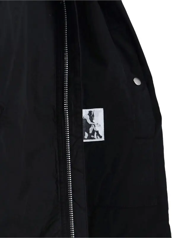 Stone Island Cotton Zip Jacket - Black