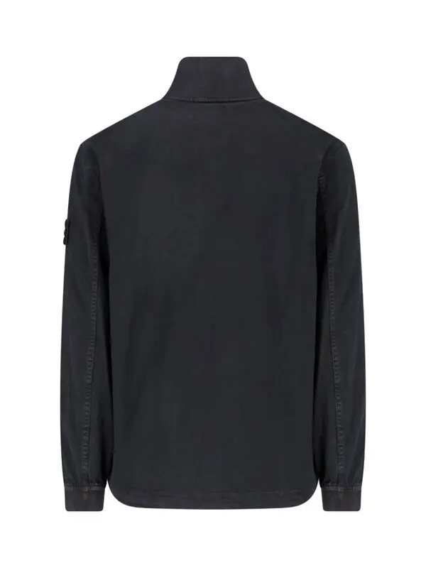 Rick Owens Stone Island Cotton Zip Jacket - Black