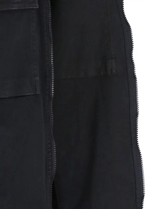 Rick Owens Stone Island Cotton Zip Jacket - Black
