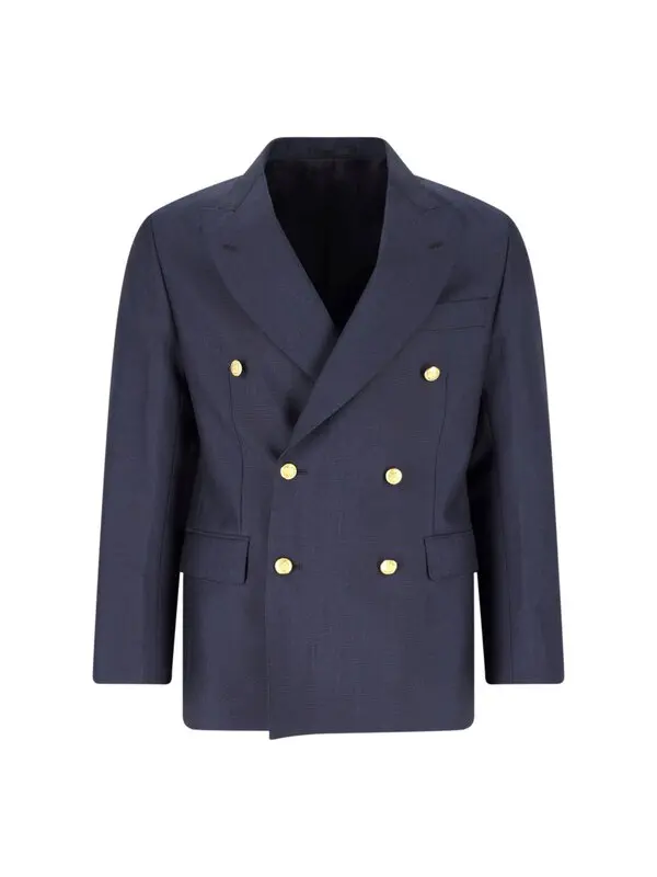 KAPTAIN SUNSHINE Double-breasted Blazer In Wool Blend