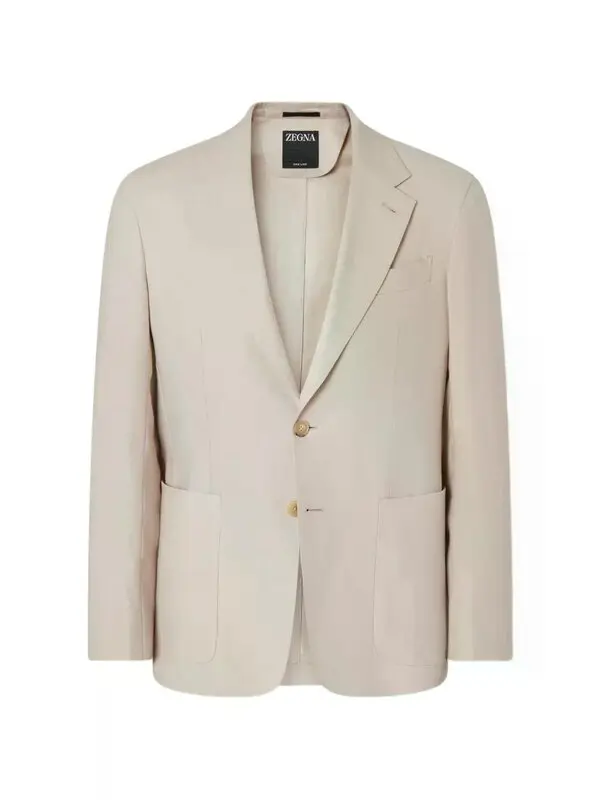 Zegna Oasi Linen Jacket - Neutrals