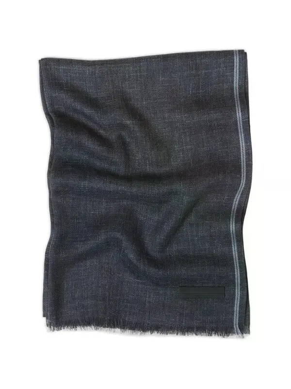 Zegna Cashmere Linen Scarf - Grey
