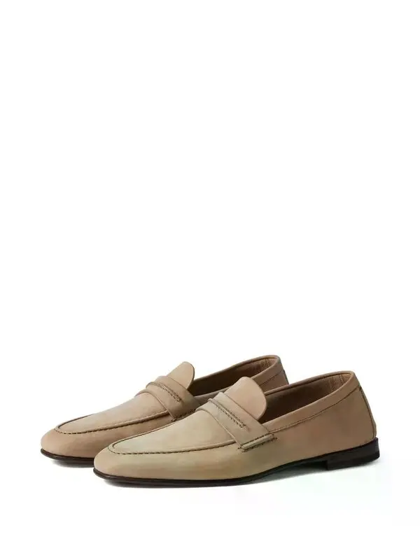 Zegna Secondskin Moccasin Loafers - Neutrals