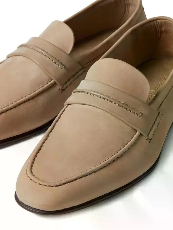 Zegna Secondskin Moccasin Loafers - Neutrals