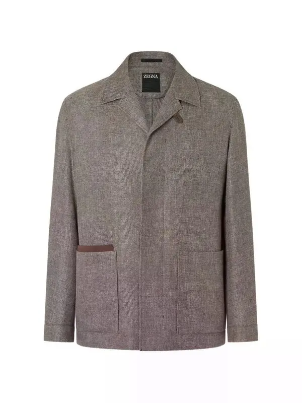 Zegna Patch Pocket Chore Jacket - Grey