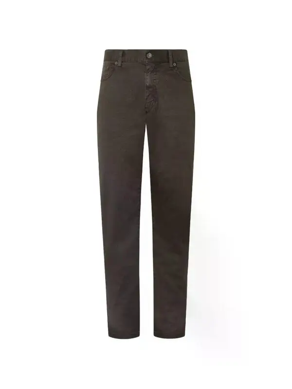 Zegna Roccia Stretch Trousers - Brown