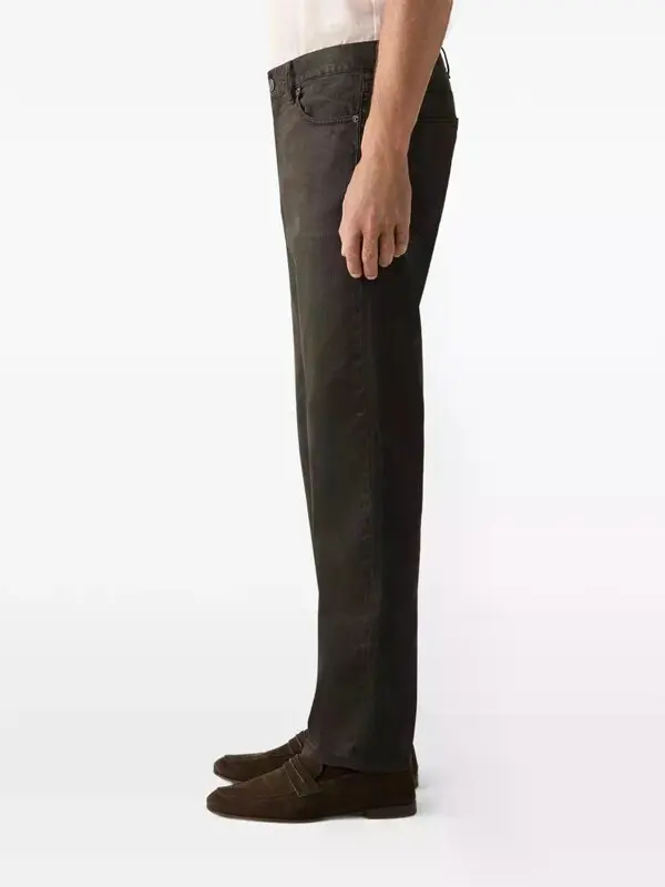 Zegna Roccia Stretch Trousers - Brown