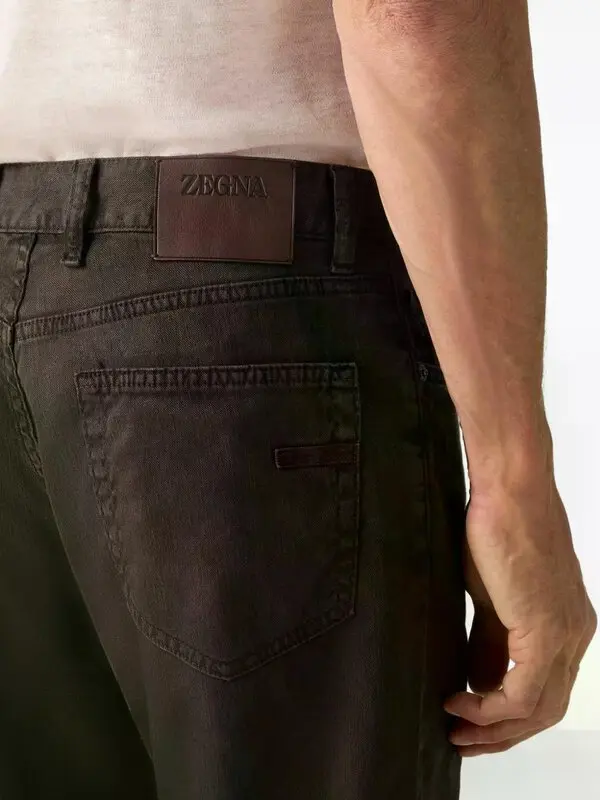 Zegna Roccia Stretch Trousers - Brown
