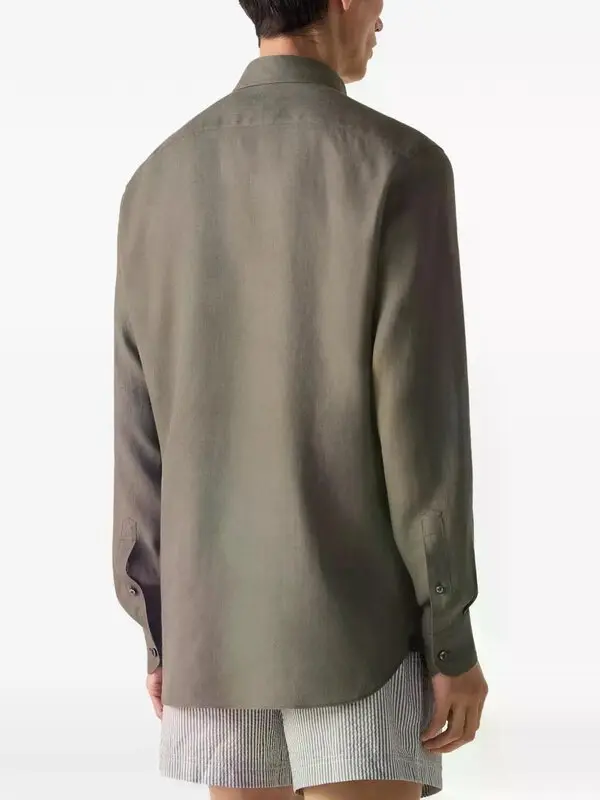 Zegna Oasi Lino Shirt - Grey