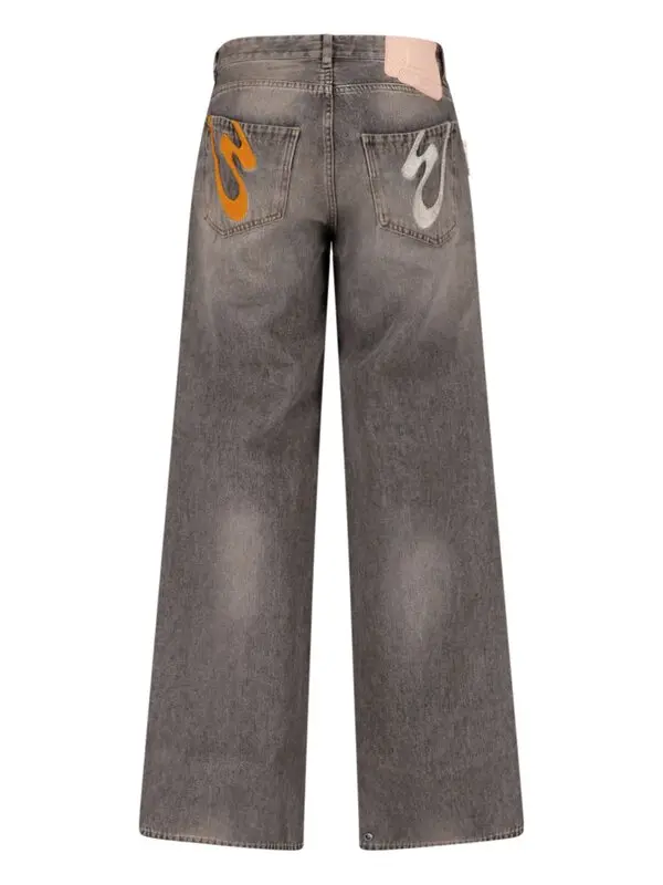 PDF Wide Leg Jeans - Gray