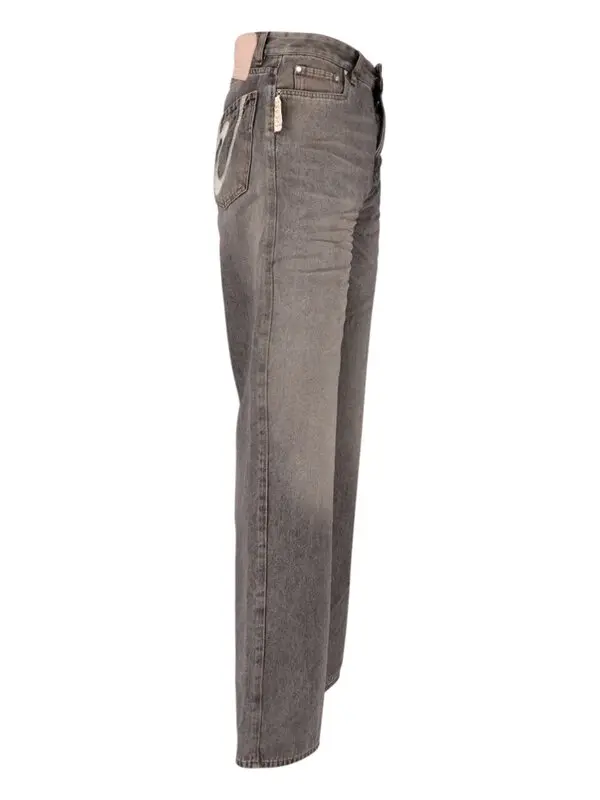 PDF Wide Leg Jeans - Gray