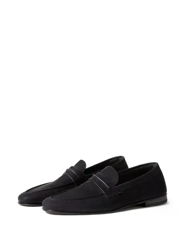 Zegna Leather Loafers - Blue