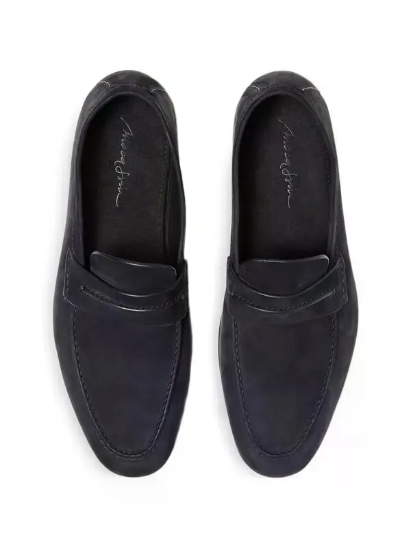 Zegna Leather Loafers - Blue