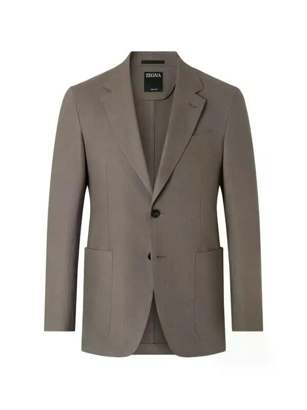 Zegna Oasi Lino Blazer - Brown