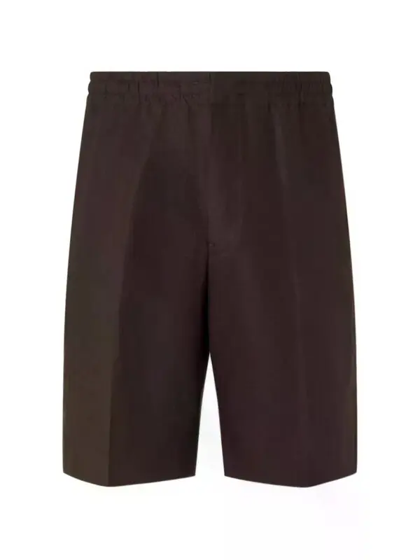 Zegna Oasi Lino Shorts - Brown