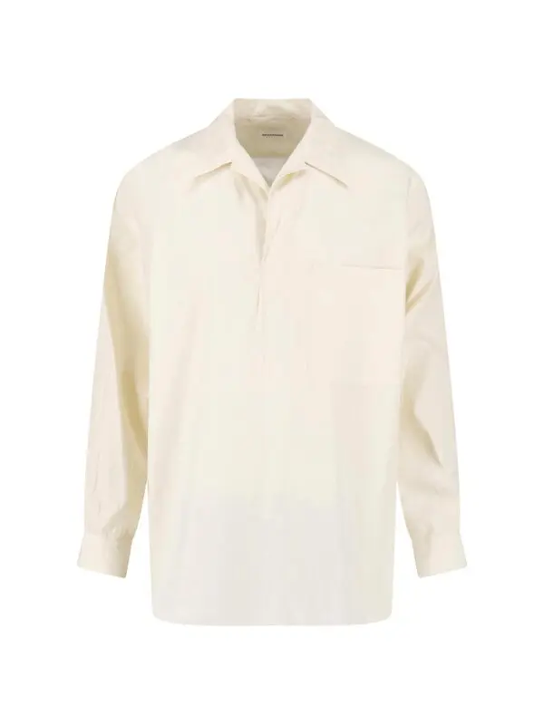 KAPTAIN SUNSHINE Shirt In Cotton And Silk - Cream