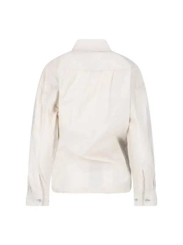 LEMAIRE Shirt In Cotton And Silk - Cream