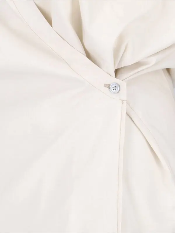 LEMAIRE Shirt In Cotton And Silk - Cream