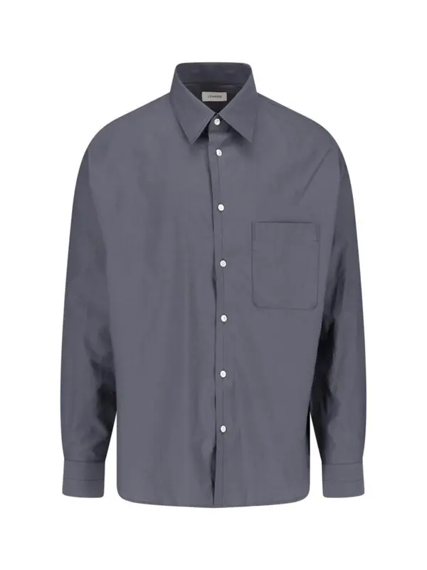 LEMAIRE Shirt In Cotton And Silk - Gray