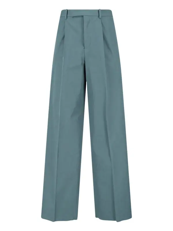 JIL SANDER Drill Cotton Pants - Blue