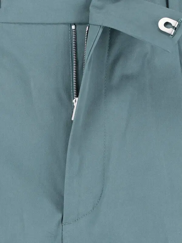 JIL SANDER Drill Cotton Pants - Blue
