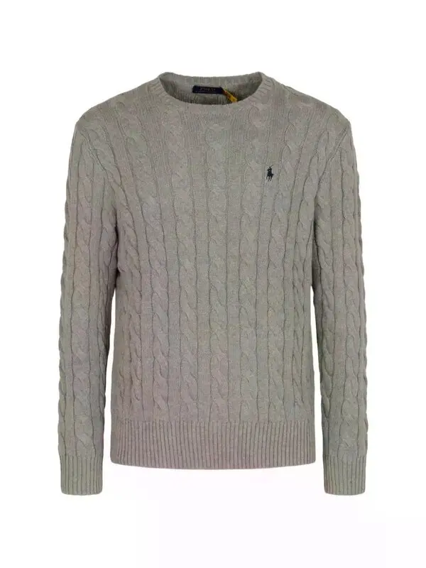 Polo Ralph Lauren Cable-knit Crew Neck Sweater - Grey