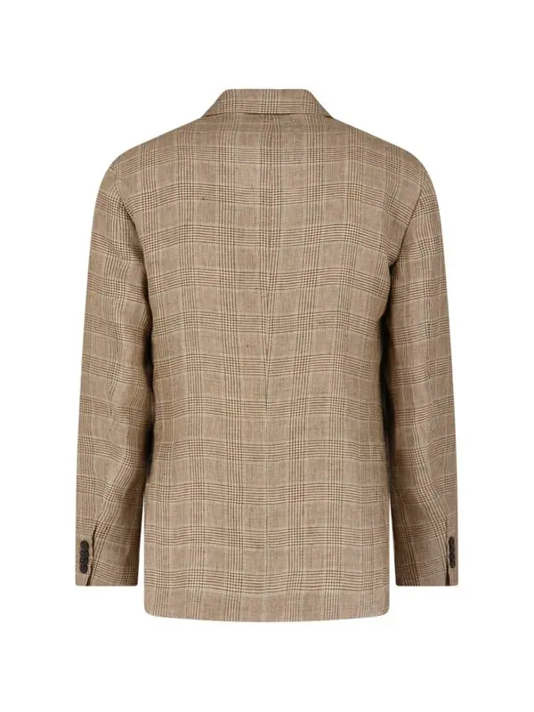 Boglioli Double-breasted Linen Blazer - Multi