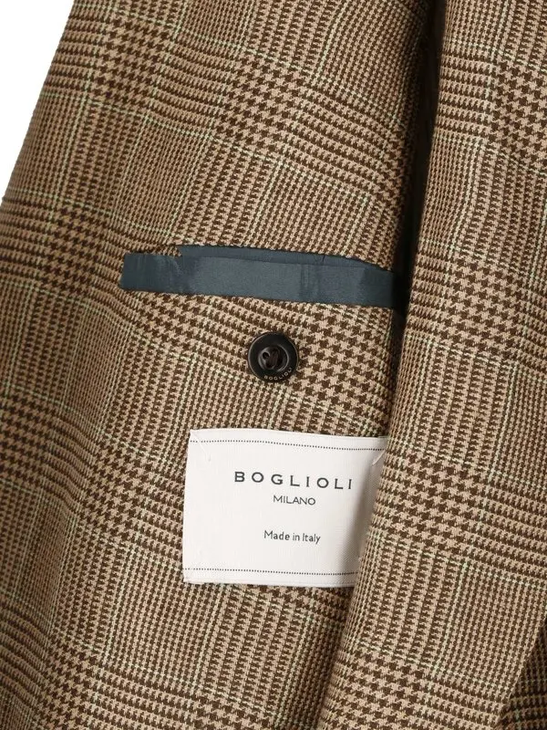 Boglioli Double-breasted Linen Blazer - Multi