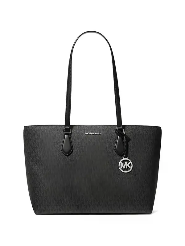 Michael Kors Sheila Monogram Tote Bag - Black
